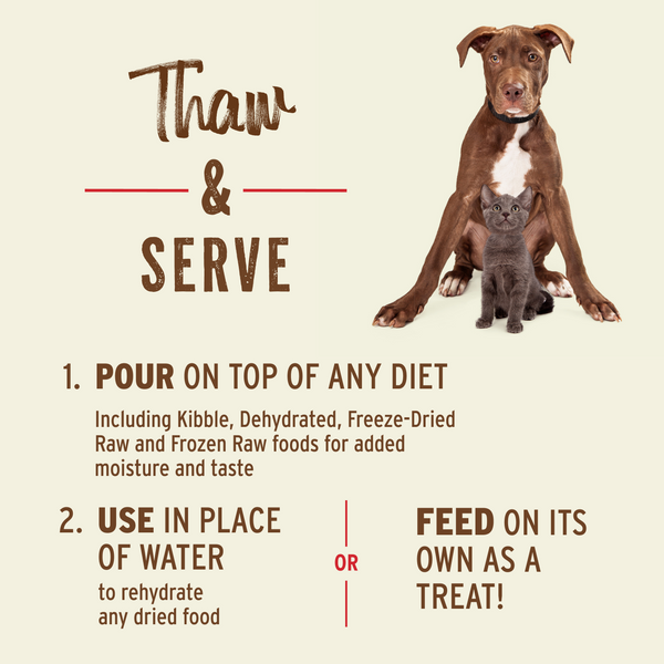 Primal Dog & Cat Frozen Beef Bone Broth - Fresh Fur Pets Online
