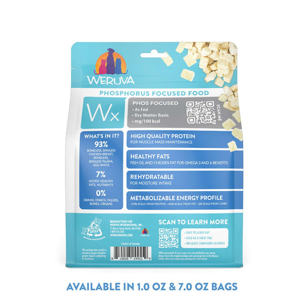 Weruva Wx Phos Focused Freeze Dried Chicken Breast & Tilapia Formula C ...