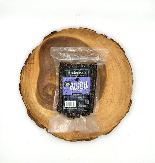 Anderson's Colorado Pasture-Raised Bison Jerky Sticks Dog Treats ...