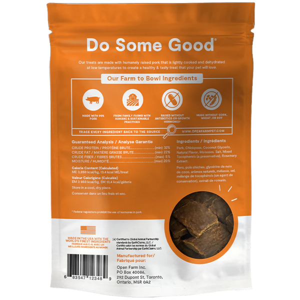 Open Farm Dehydrated Pork Dog Treats - Fresh Fur Pets Online