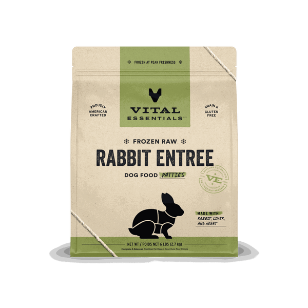 Vital Essentials Frozen Rabbit Raw Dog Food - Fresh Fur Pets Online