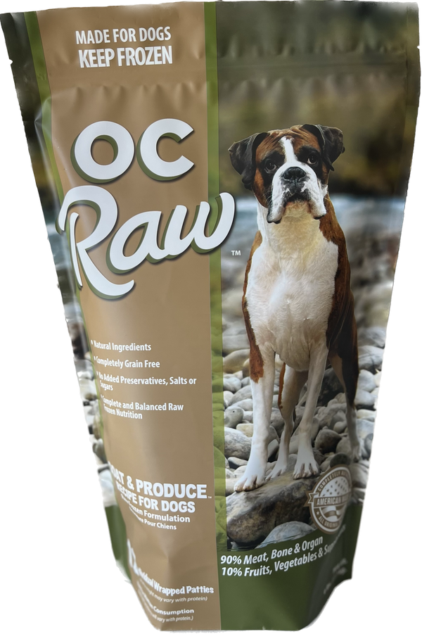 OC Raw Goat & Produce Frozen Dog Food - Fresh Fur Pets Online