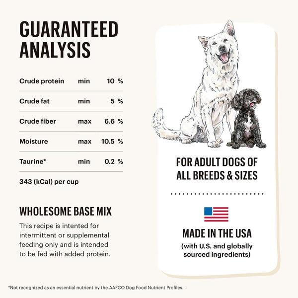 The Honest Kitchen Whole Grain Grains, Veggie & Fruit Dog Food Base Mi ...